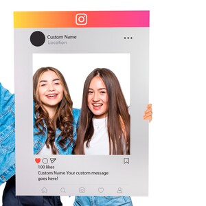 Personalized Social Media Selfie Frame, Instagram Frame, Facebook Frame ...