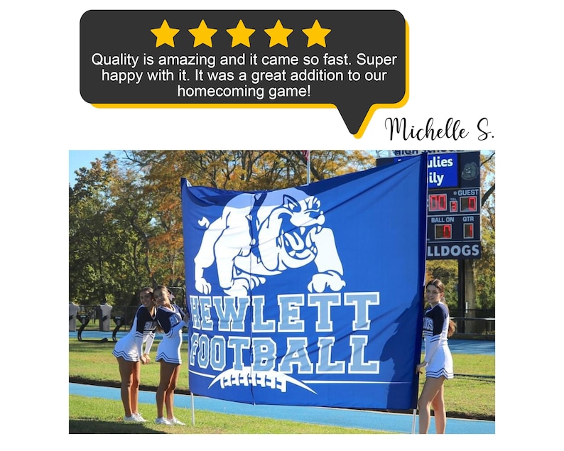 Breakaway Banner for Sports Games | Homecoming Football Run Through ...