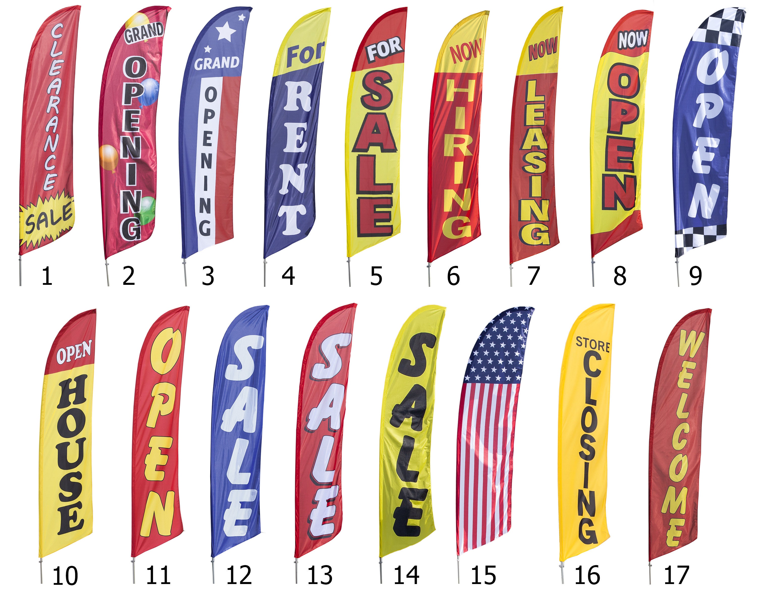 Advertising Feather Flags With Easy to Assemble Pole Set and a - Etsy