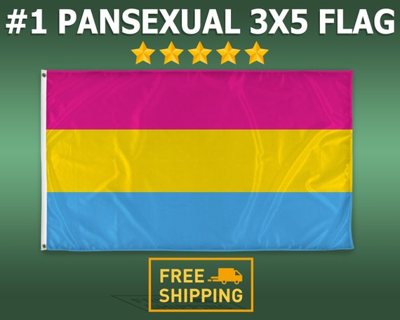 Pansexual Pride Flag American and LGBTQ Pride Flag Durable | Etsy
