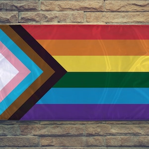 Bandera del Orgullo Progresista Bandera del Orgullo LGBTQ Todo Incluido ...