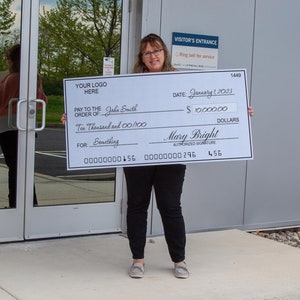 Cheque gigante personalizado Cheque grande para ocasiones especiales ...