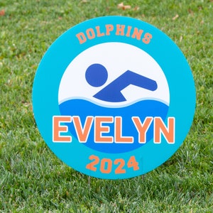 Swim Team Yard Signs - Etsy