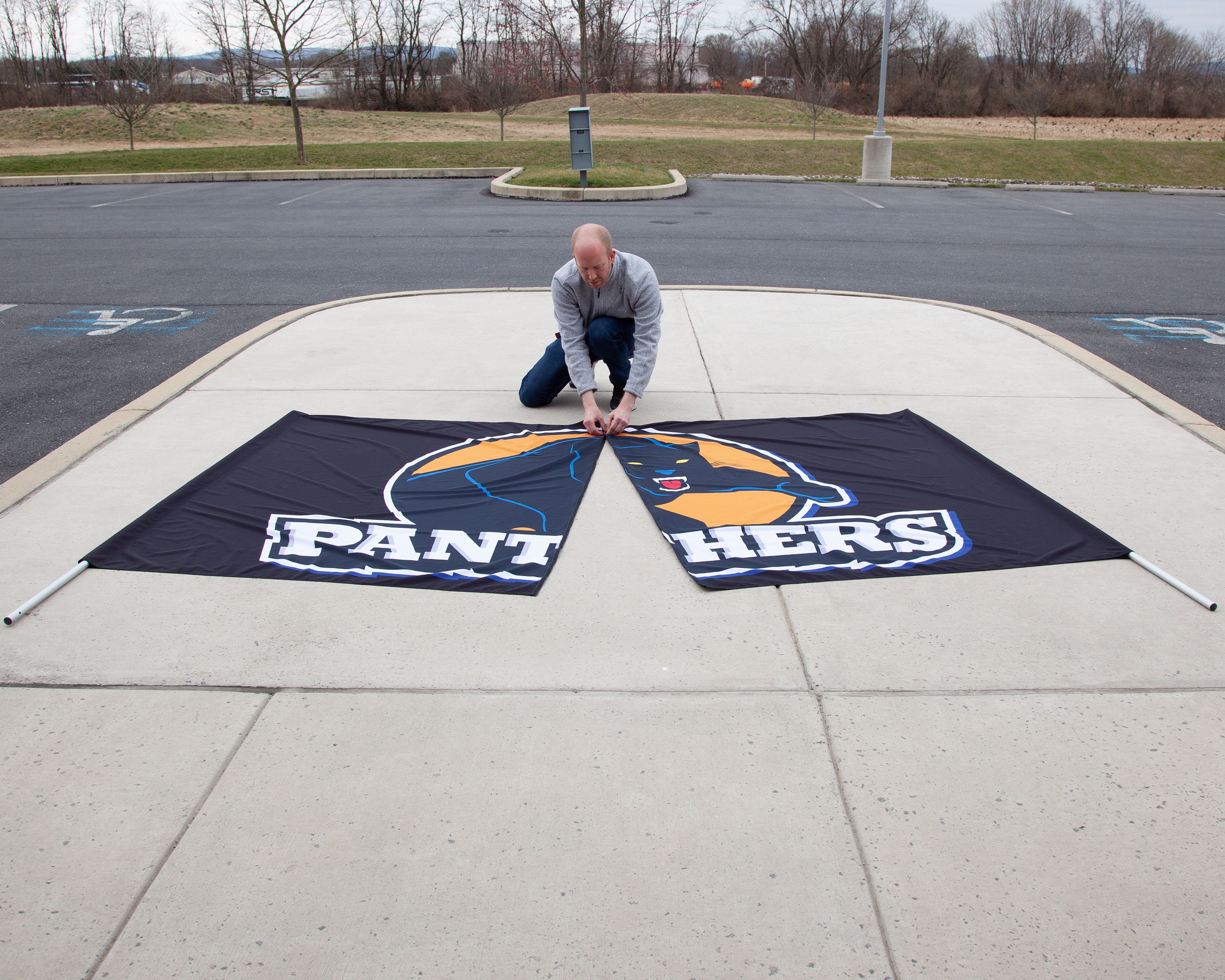Breakaway Banner for Sports Games | Homecoming Football Run Through ...