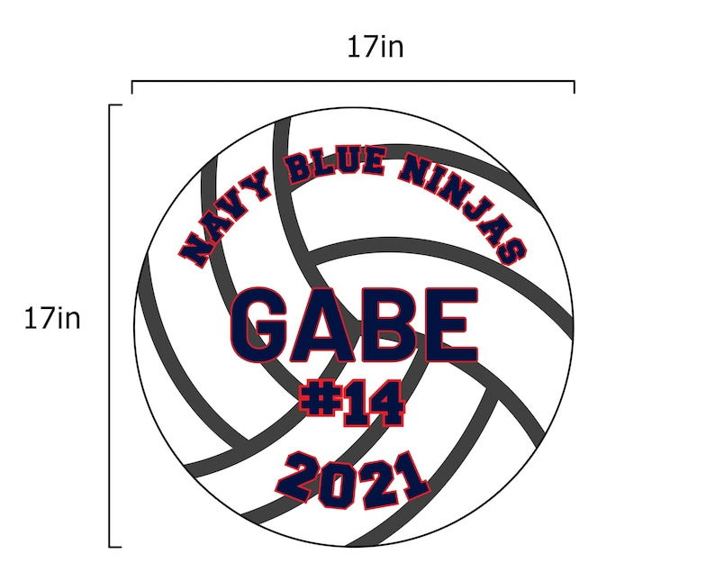 Personalized Volleyball Yard Signs With Team, Name, Number, & Year - Etsy