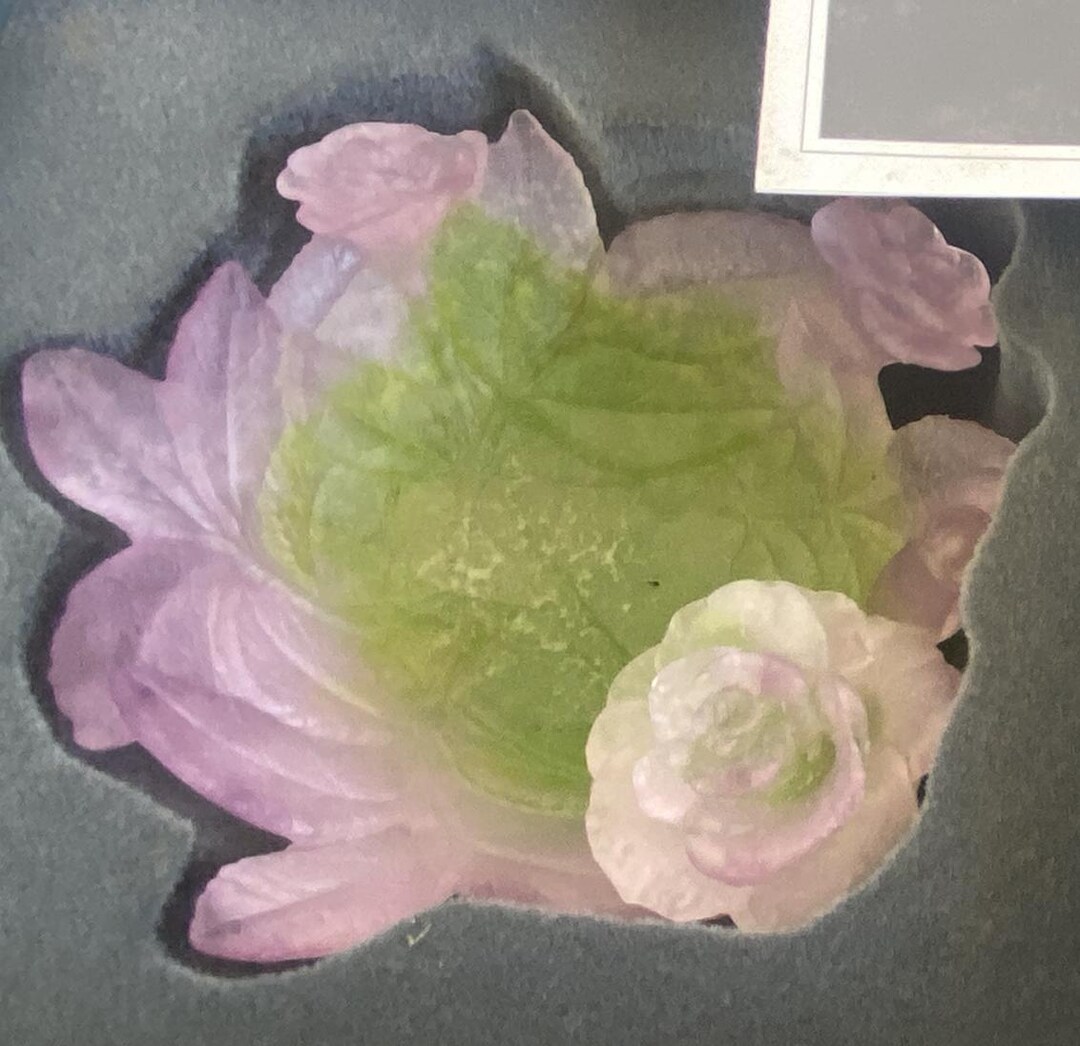 Daum Rose Pate De Verre Crystal 5 Bowl - Etsy