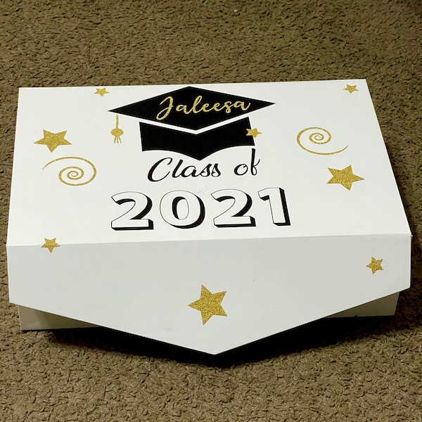 Graduation Card Box Personalized - Etsy
