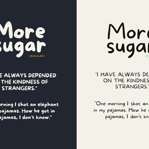 More Sugar - Note Font, Handwritten Font, Handwriting Font, Simple ...