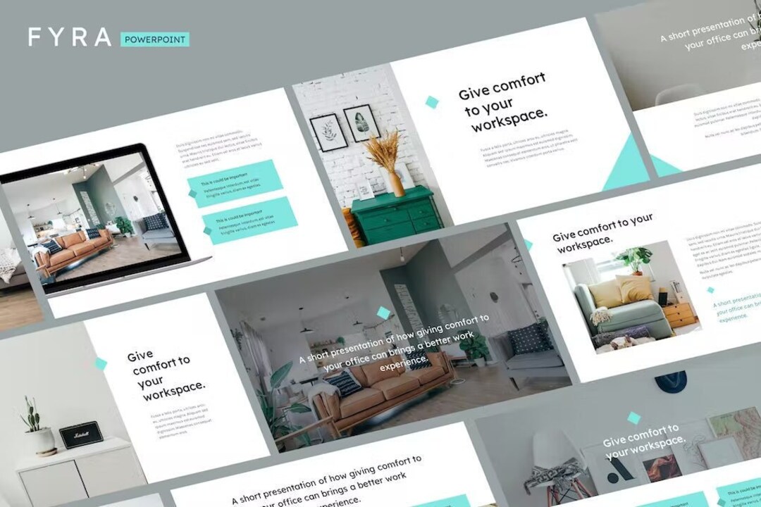 FYRA Modern Powerpoint Template - Etsy