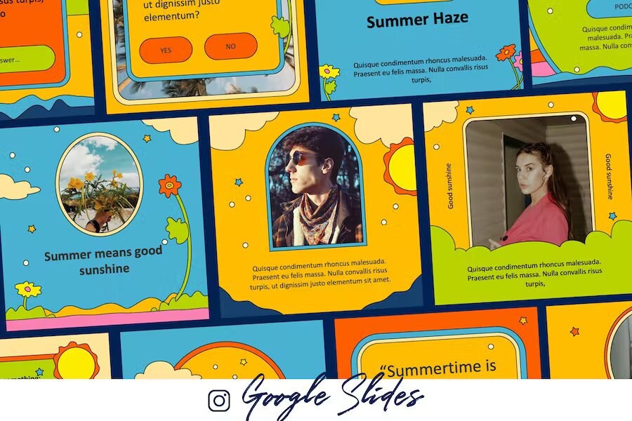 Insta 70s Google Instagram Template - Etsy