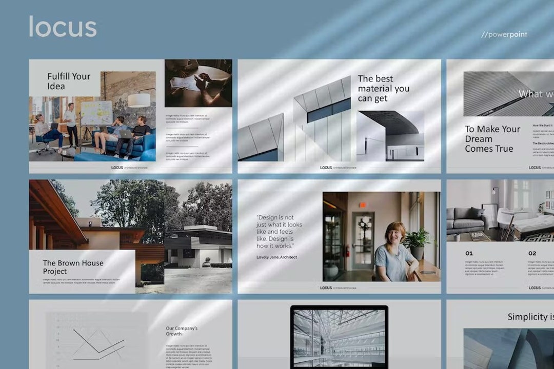 Locus Simple Powerpoint Template - Etsy