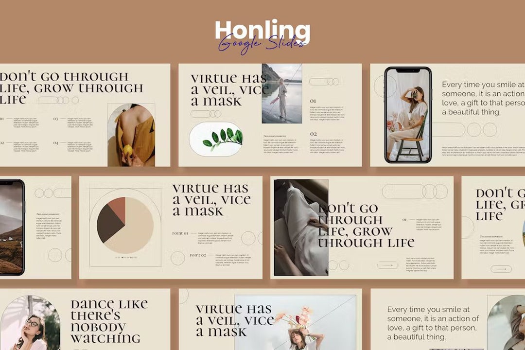 Honling Aesthetic Google Slide - Etsy