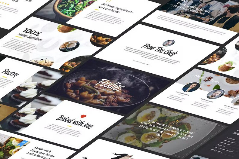 FOODIES Culinary Powerpoint Template - Etsy