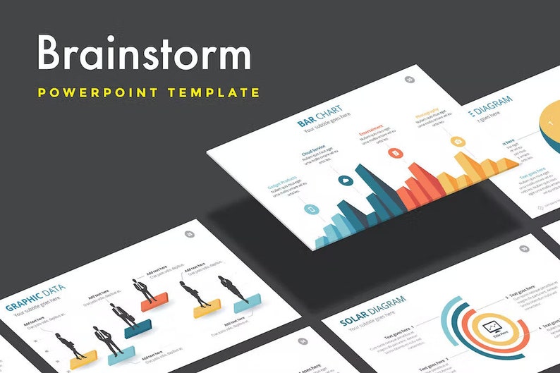 Brainstorm Powerpoint Template - Etsy