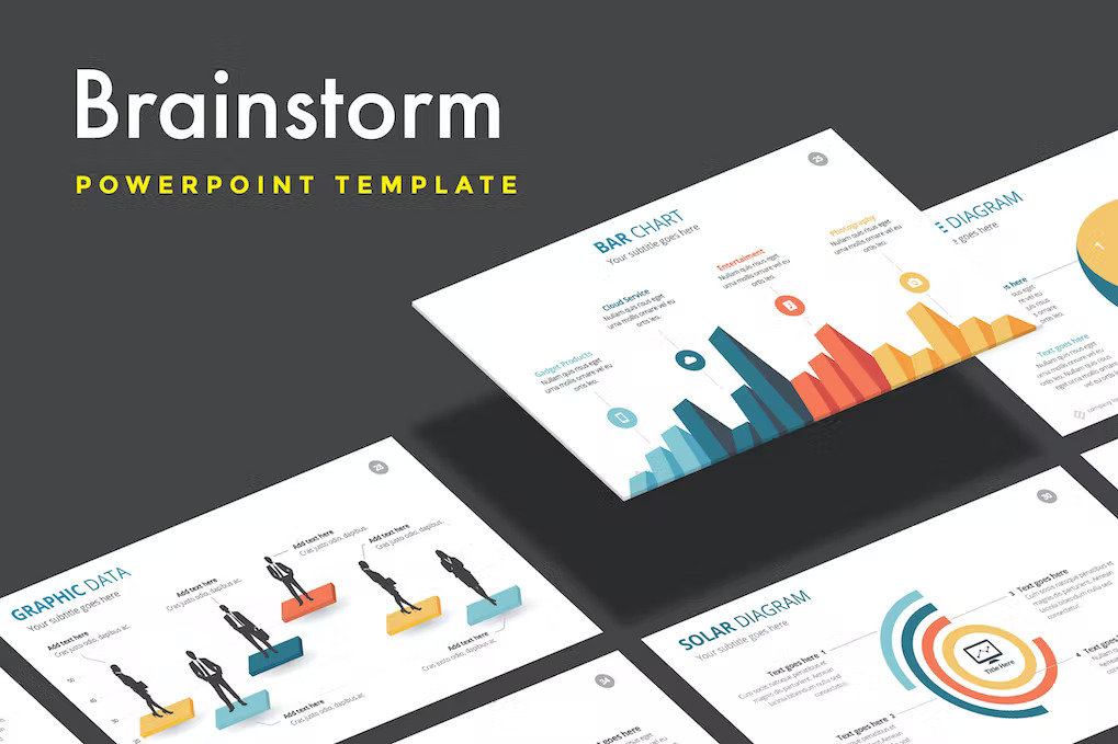 Brainstorm Powerpoint Template - Etsy