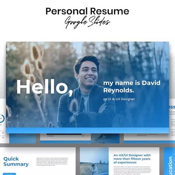 Google Docs Resume Slides - Etsy