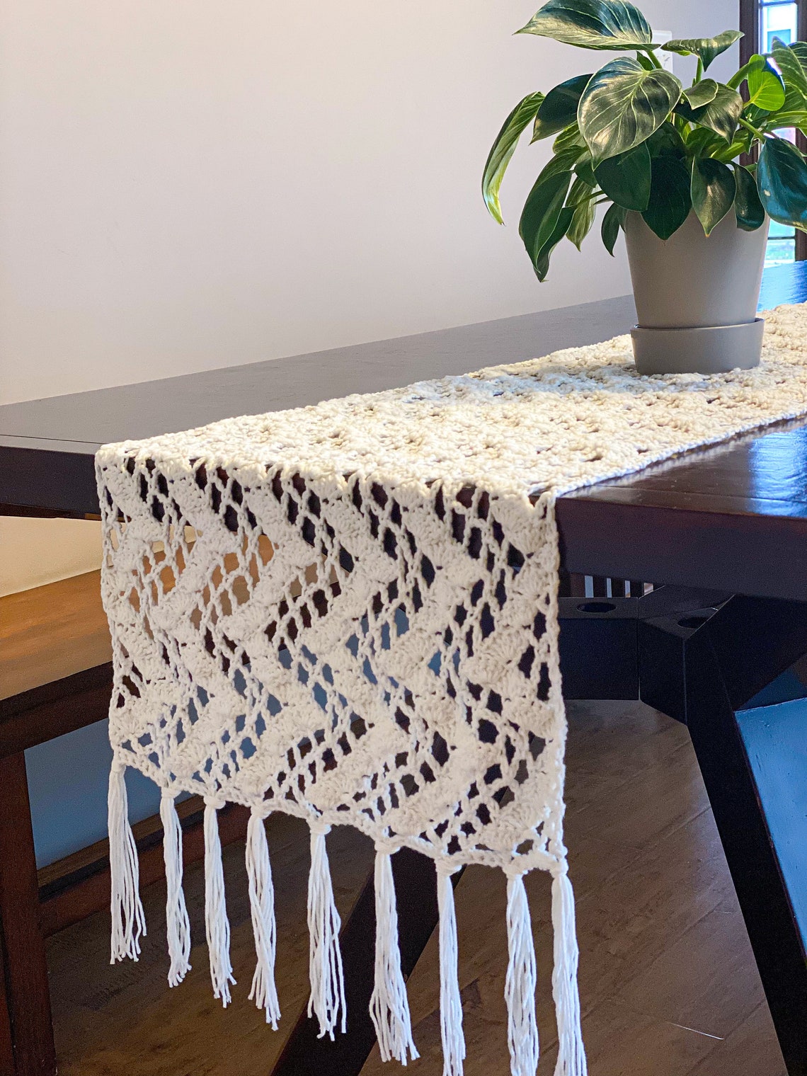 PDF Zigzag Table Runner Crochet Pattern, Table Runner Pattern, Home ...