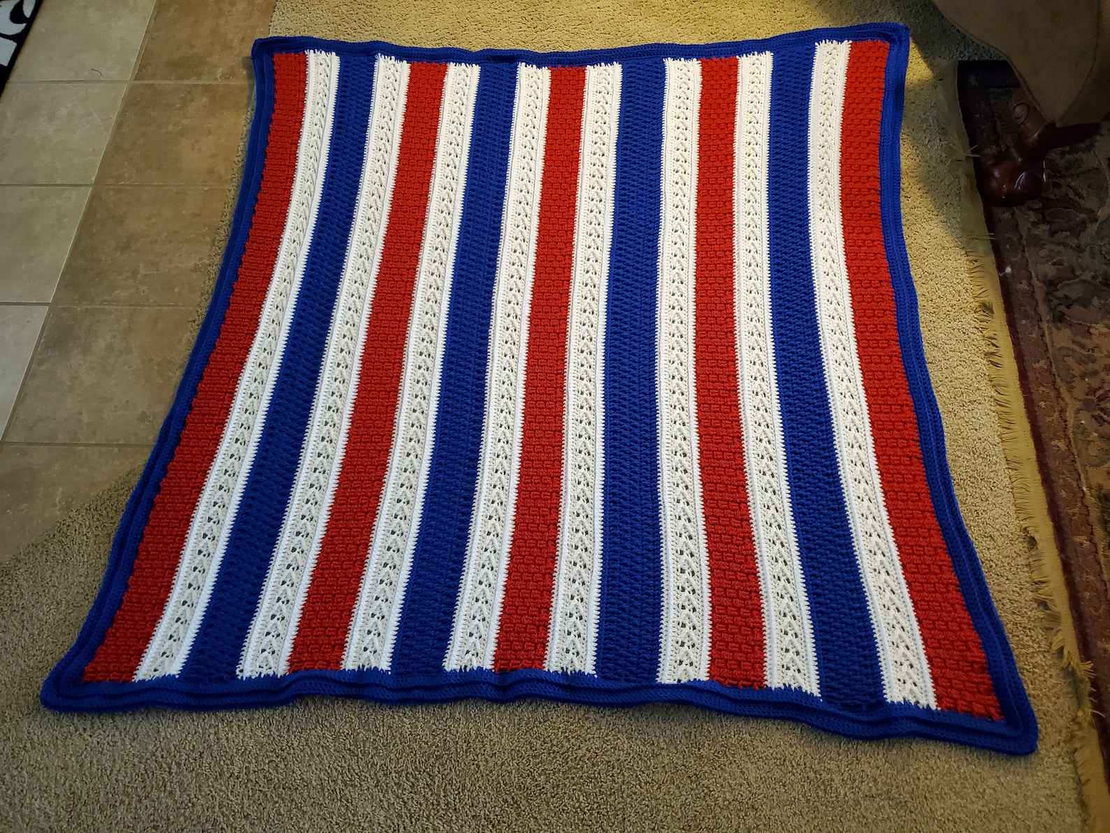 Throwback Blanket Crochet Pattern Crochet Throw Blanket | Etsy