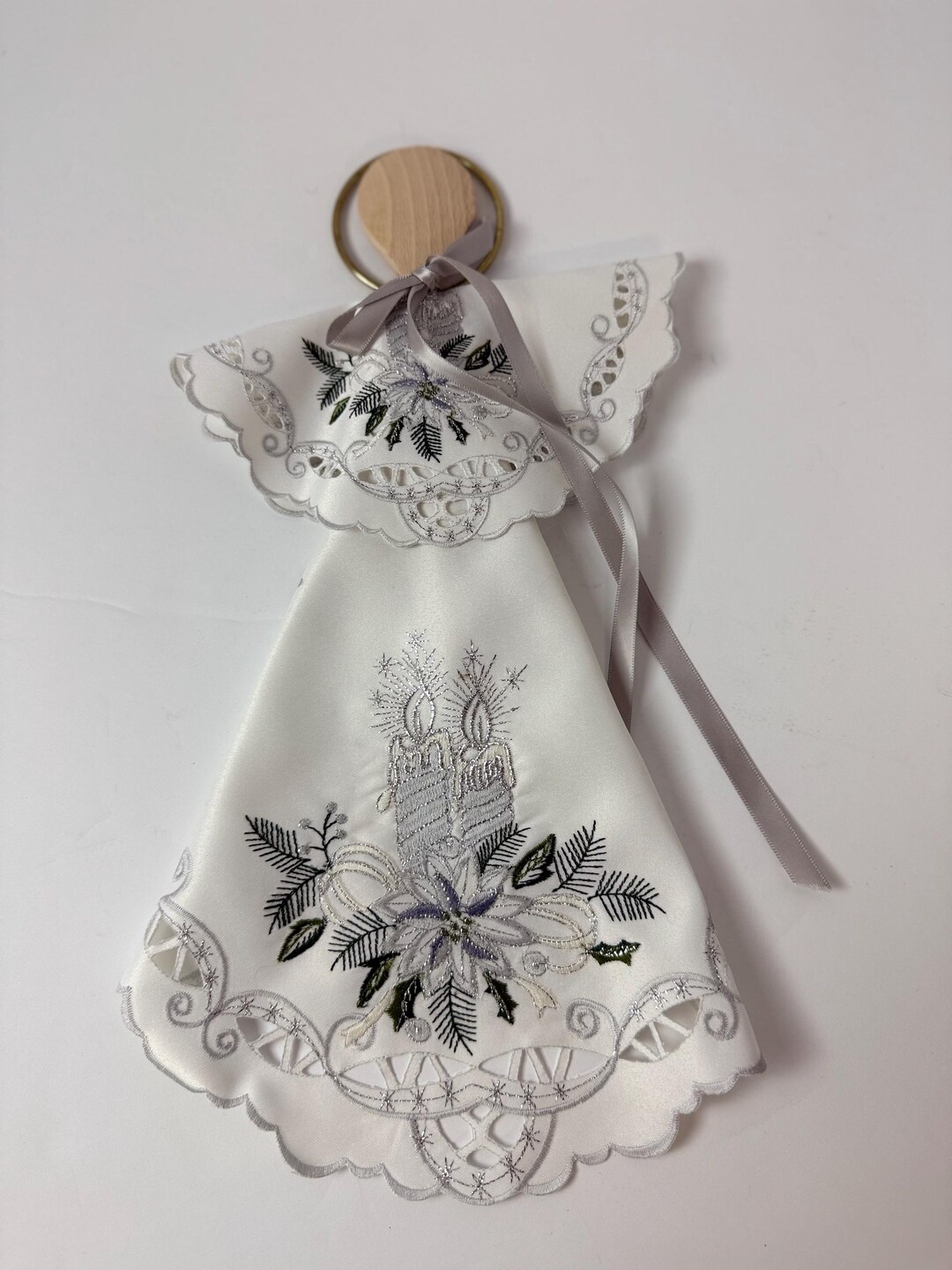 Handcrafted Wooden Spoon Angel, Handmade Christmas Decor, Unique Tree ...