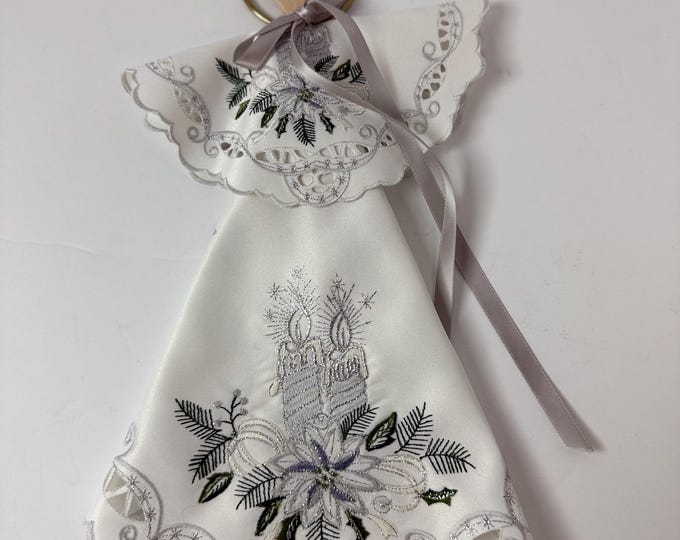 Handcrafted Wooden Spoon Angel, Handmade Christmas Decor, Unique Tree ...