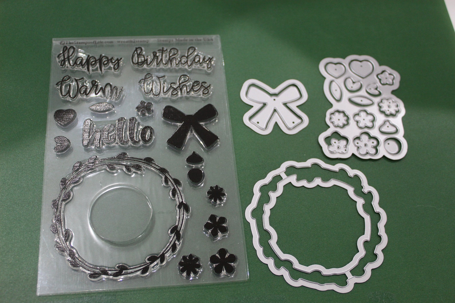 Stamps of Life Wreath to Stamp and Dies - Etsy