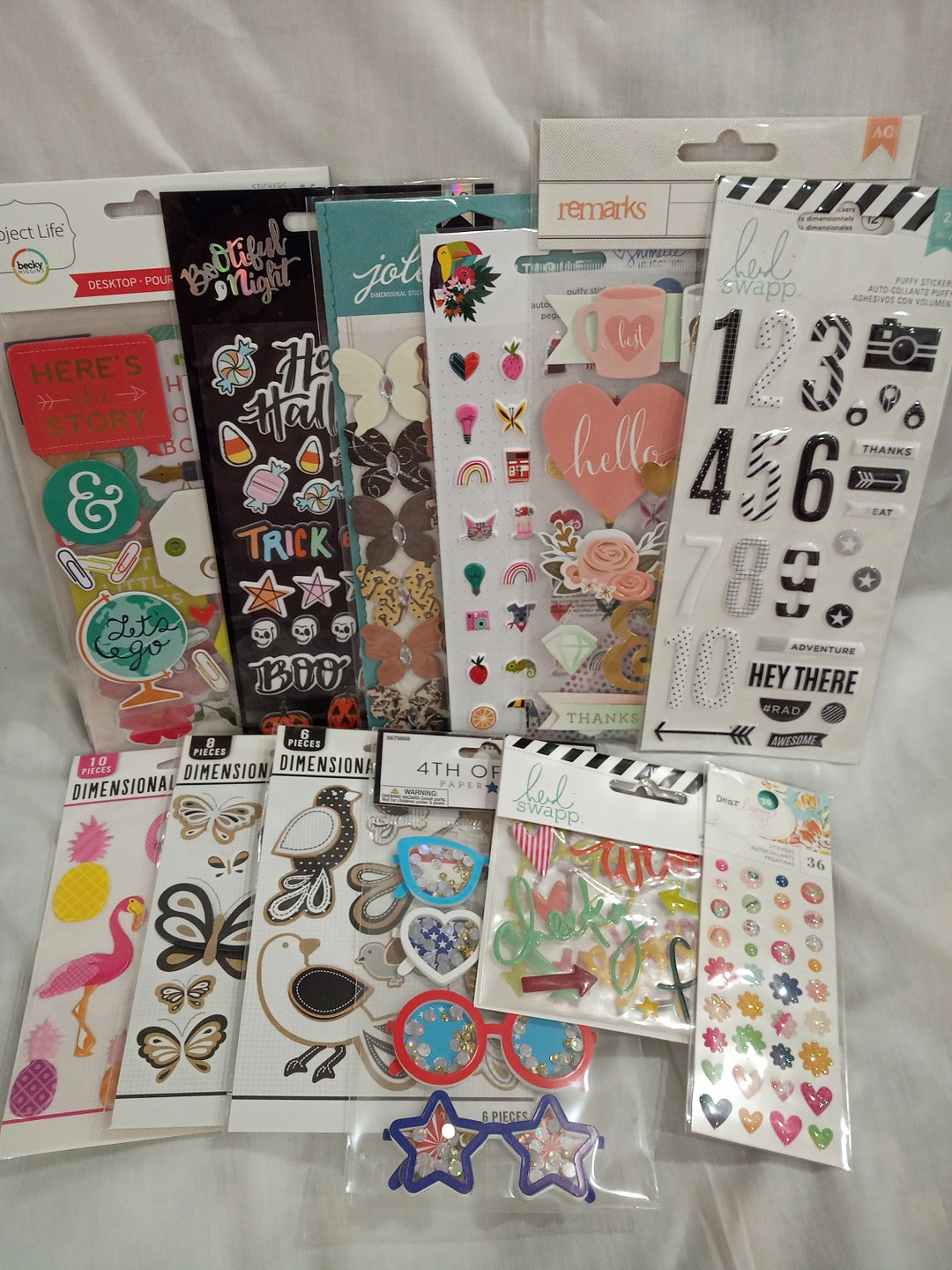 12 Packs of Stickers - Etsy