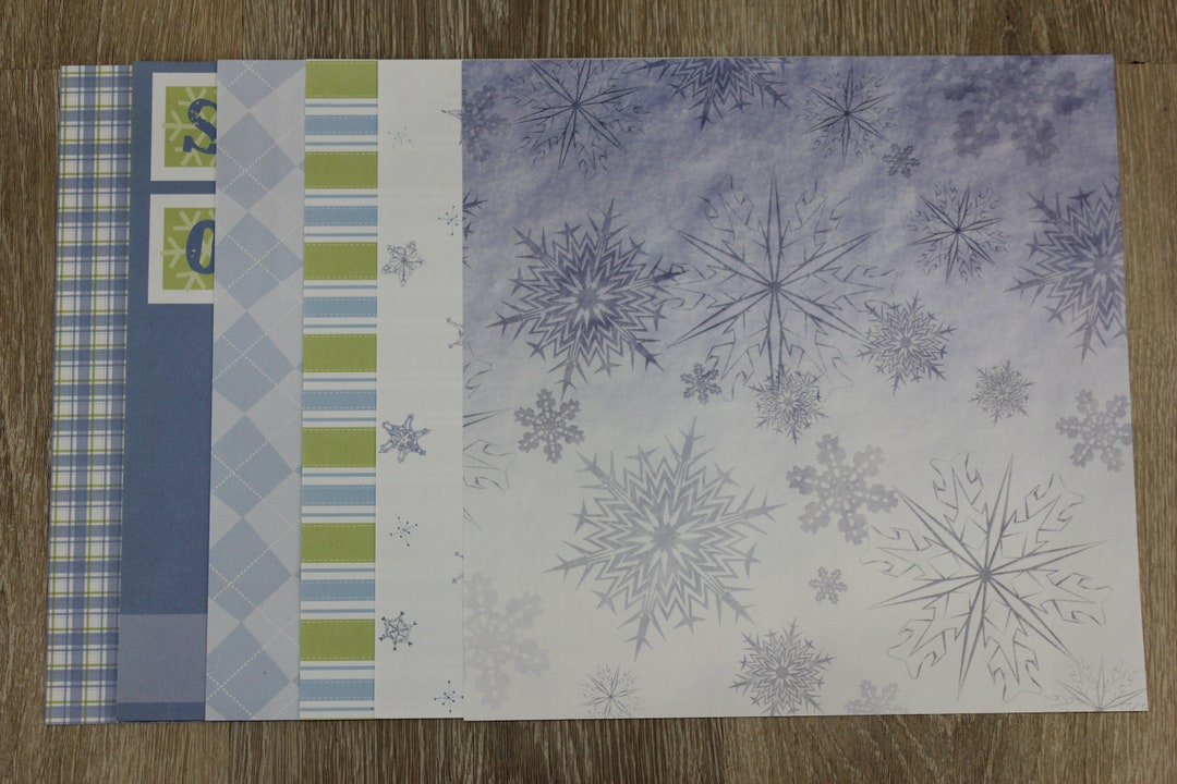 Snowflake Mix 12 X 12 Paper - Etsy