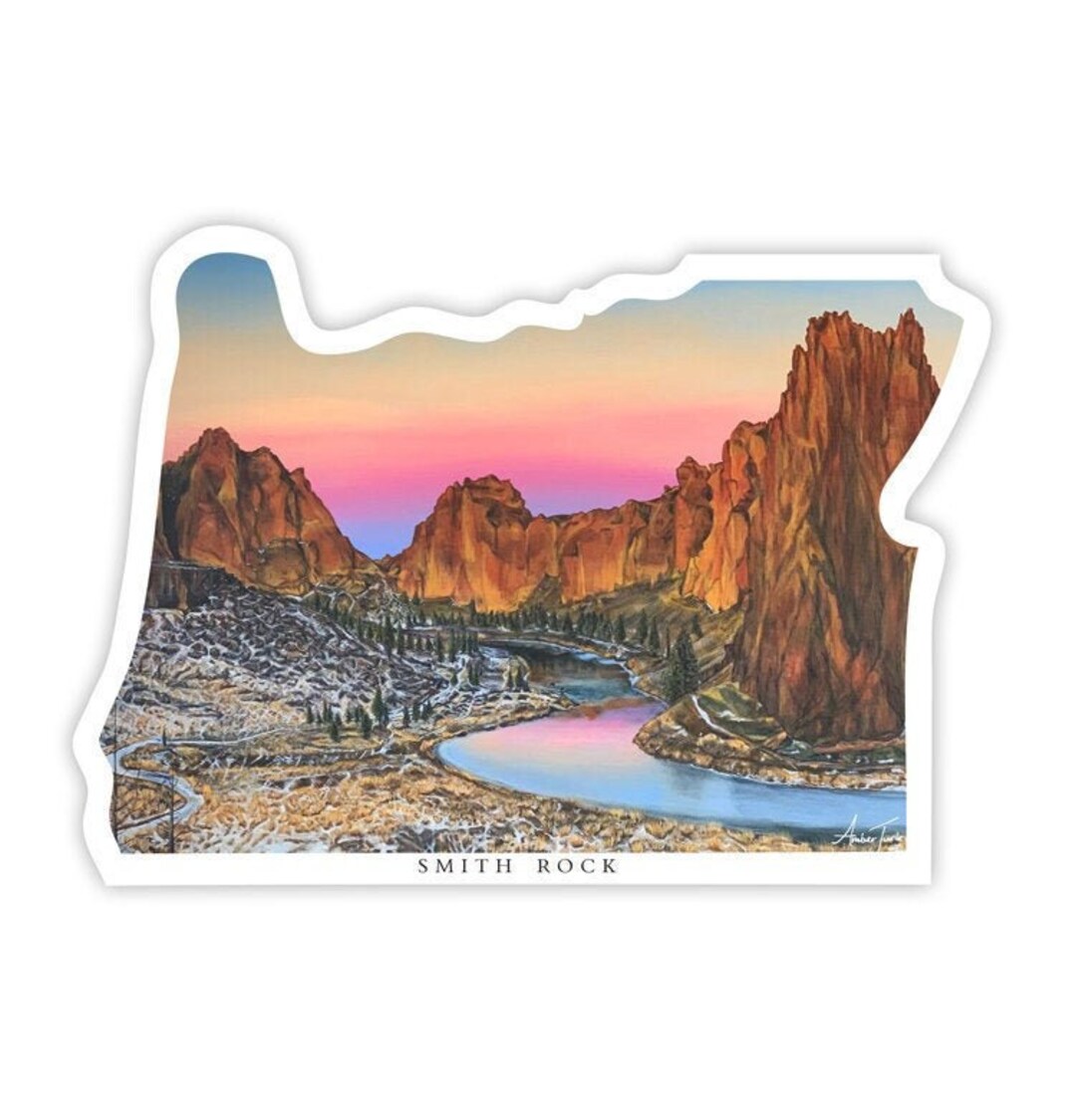Oregon State Sticker Smith Rock Sticker Bend Oregon Sticker Bend Oregon ...