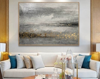 Oversized Wall Art Canvas Large Abstract Painting on - Etsy