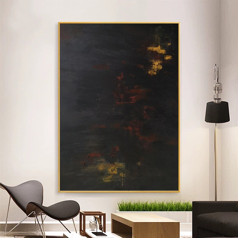 Black Painting - Etsy