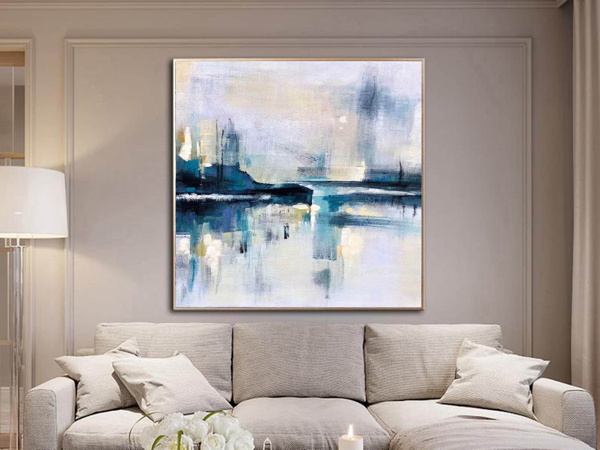 Large Canvas Art Abstract Paintinglarge Acrylic | Etsy