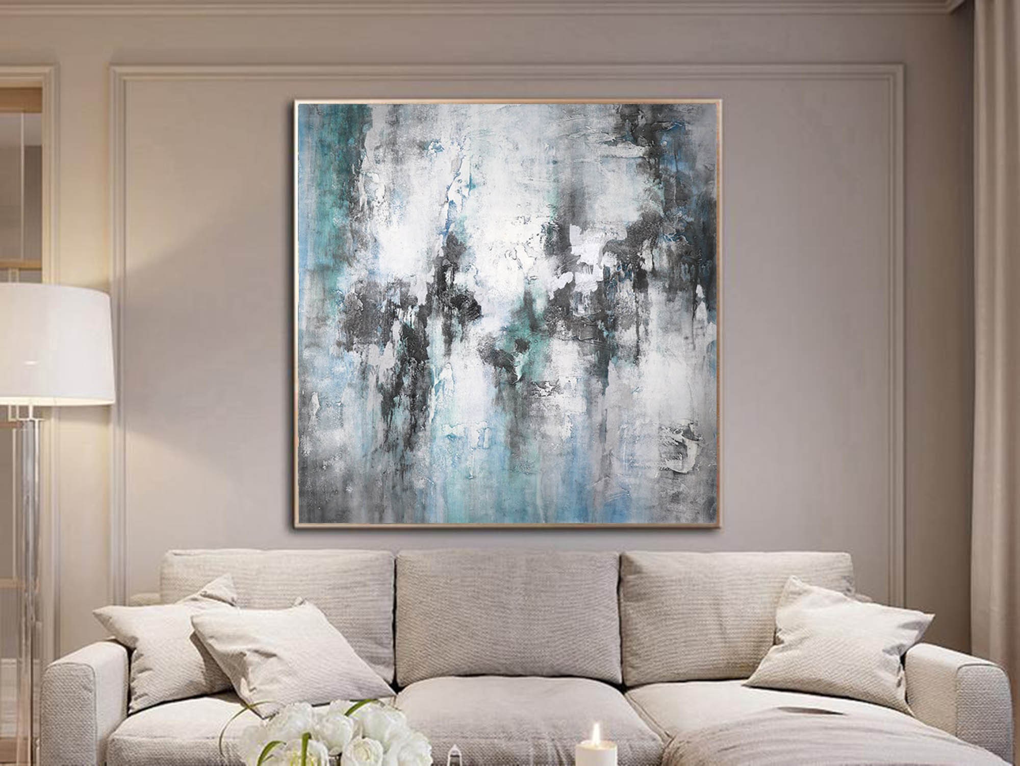 Large abstract painting canvas original abstract oil | Etsy