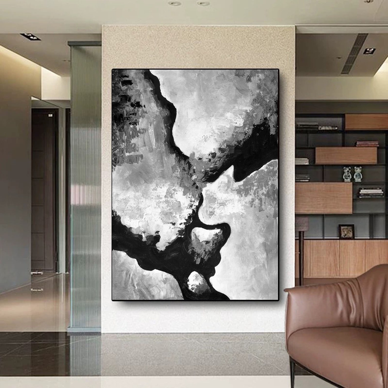Abstract Painting Original,living Room Painting,modern Abstract Canvas ...
