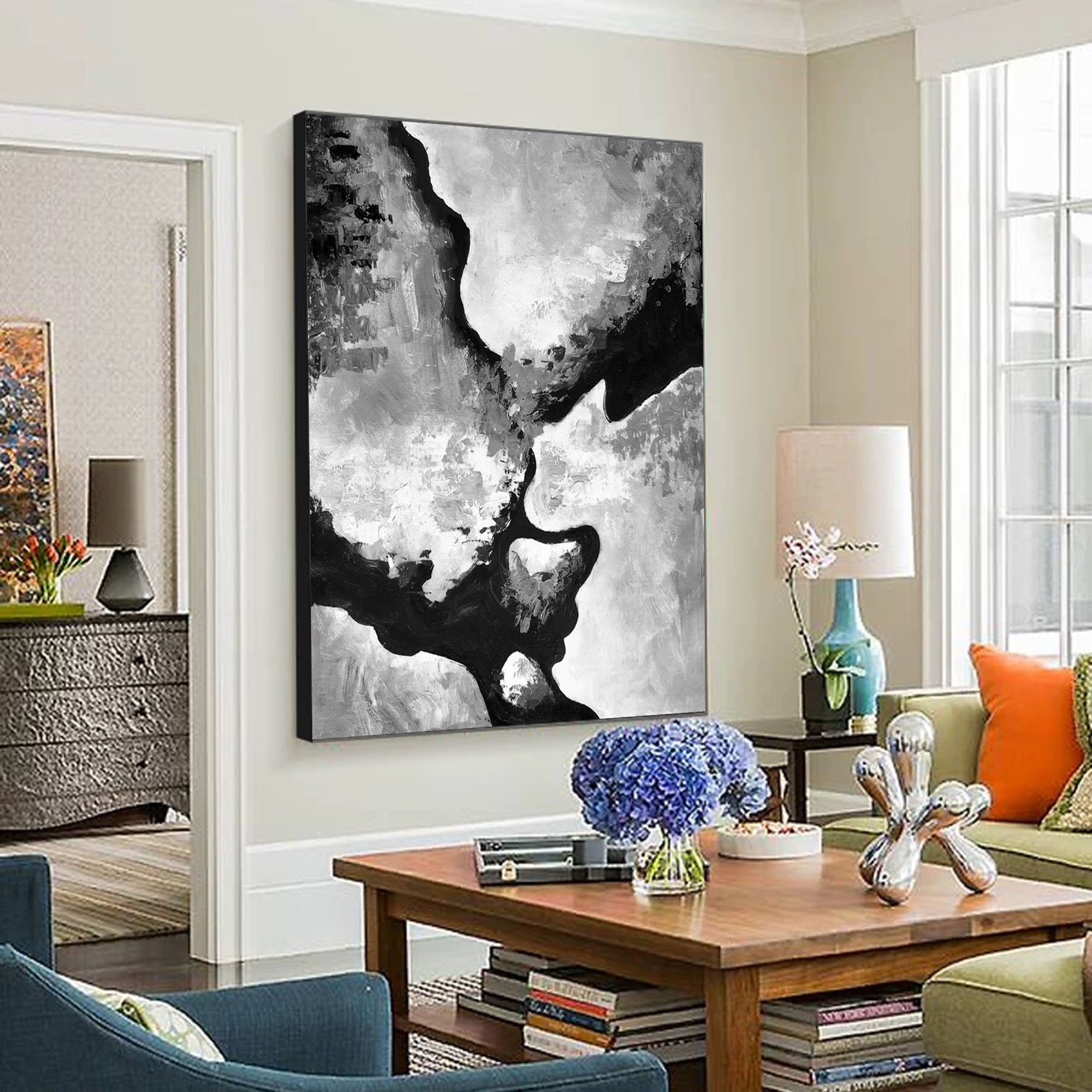 Abstract Painting Originalliving Room Paintingmodern - Etsy