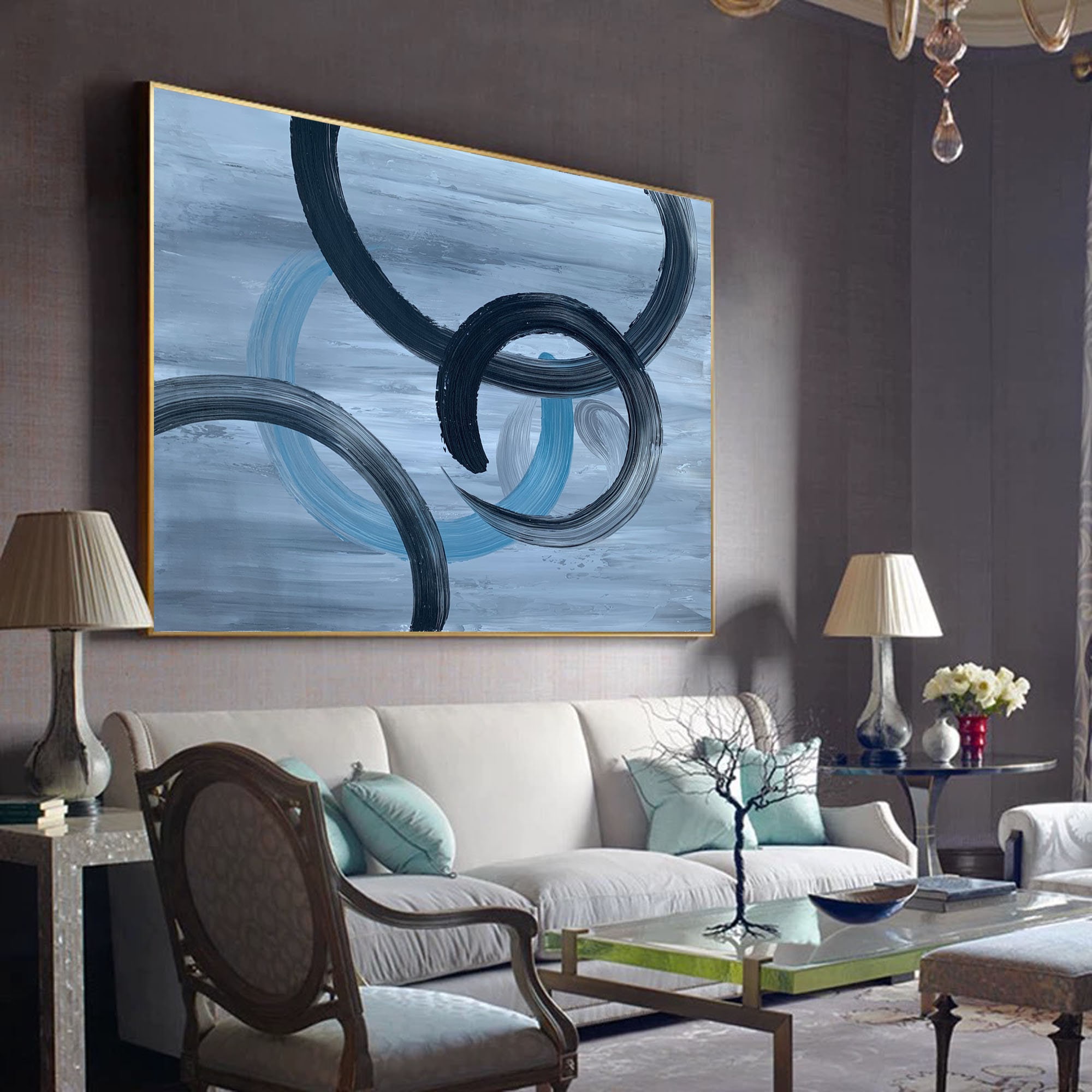 Large Abstract Canvas Wall Artoriginal Paintings on - Etsy