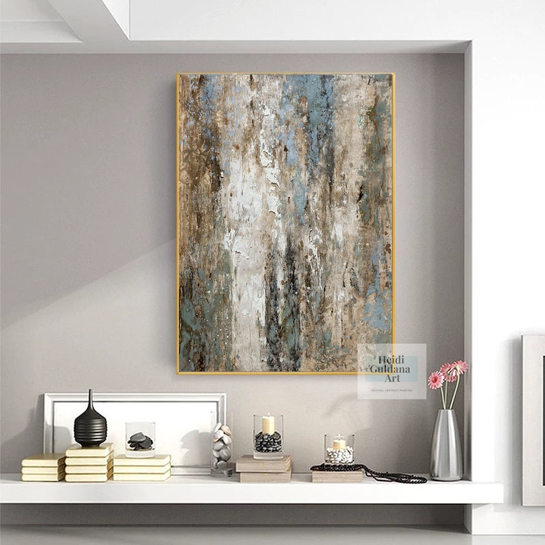 Brown Painting on Canvas Large Canvas Wall Art Original - Etsy