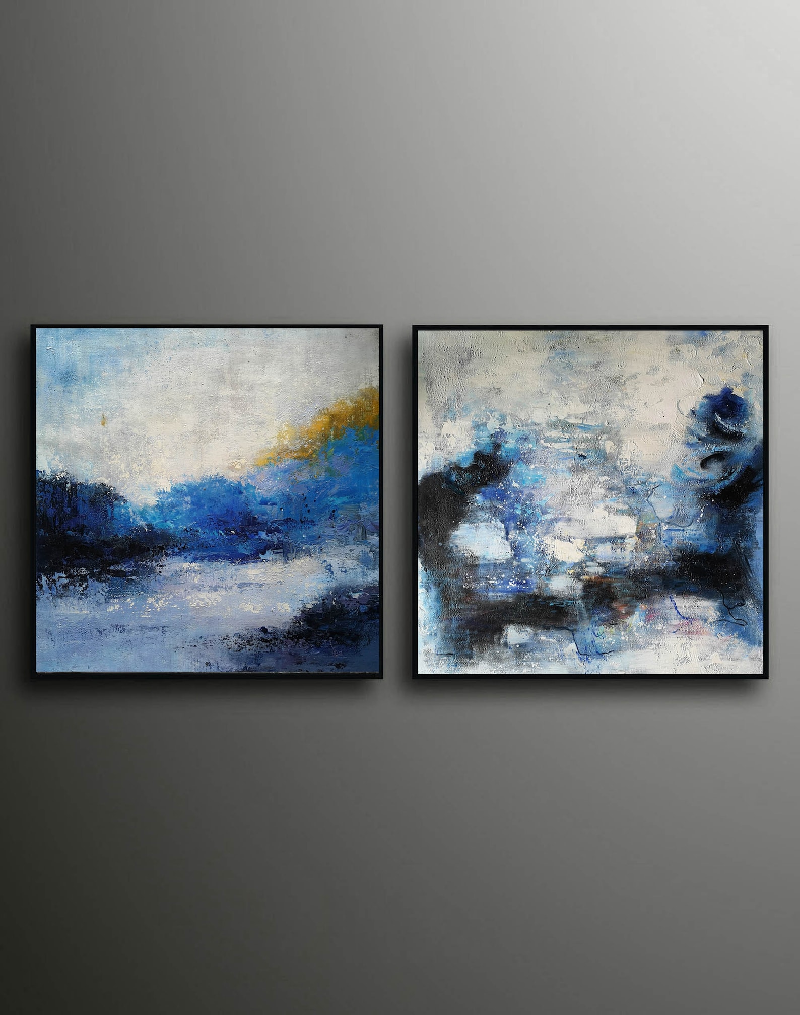 Wall decor living room blue wall art wall decor bedroom | Etsy