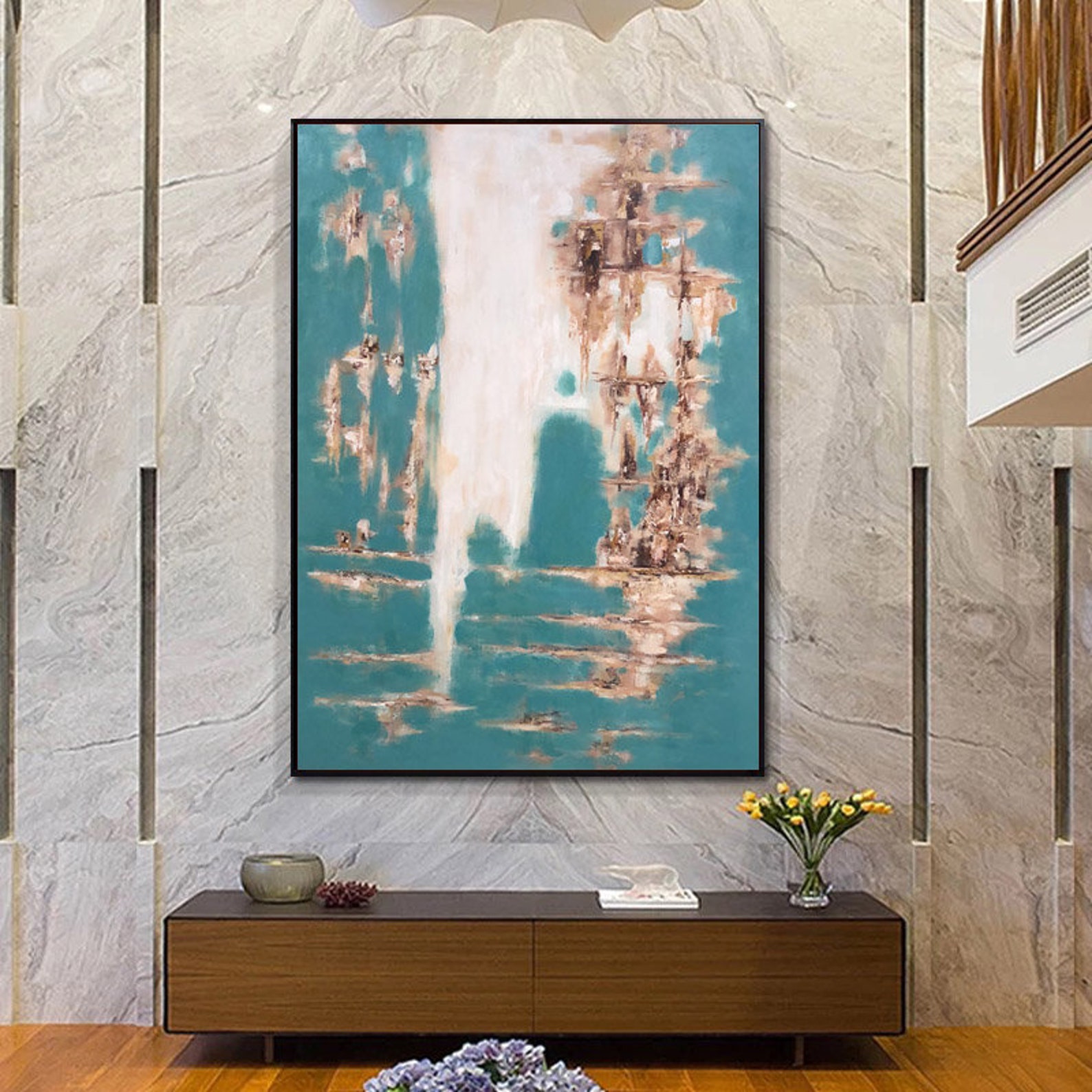 Large Oil Painting Original,large Abstract Canvas Art,oversized Wall ...