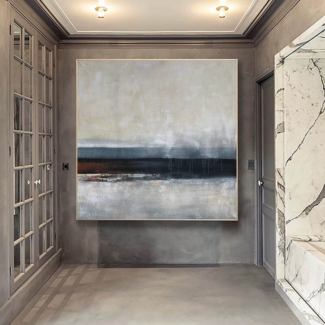 Extra Large Abstract Painting Landscapelarge Abstract Canvas - Etsy