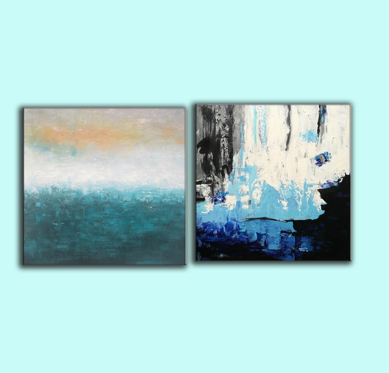 Modern Wall Art Abstract Canvas Art Large Office Decor | Etsy