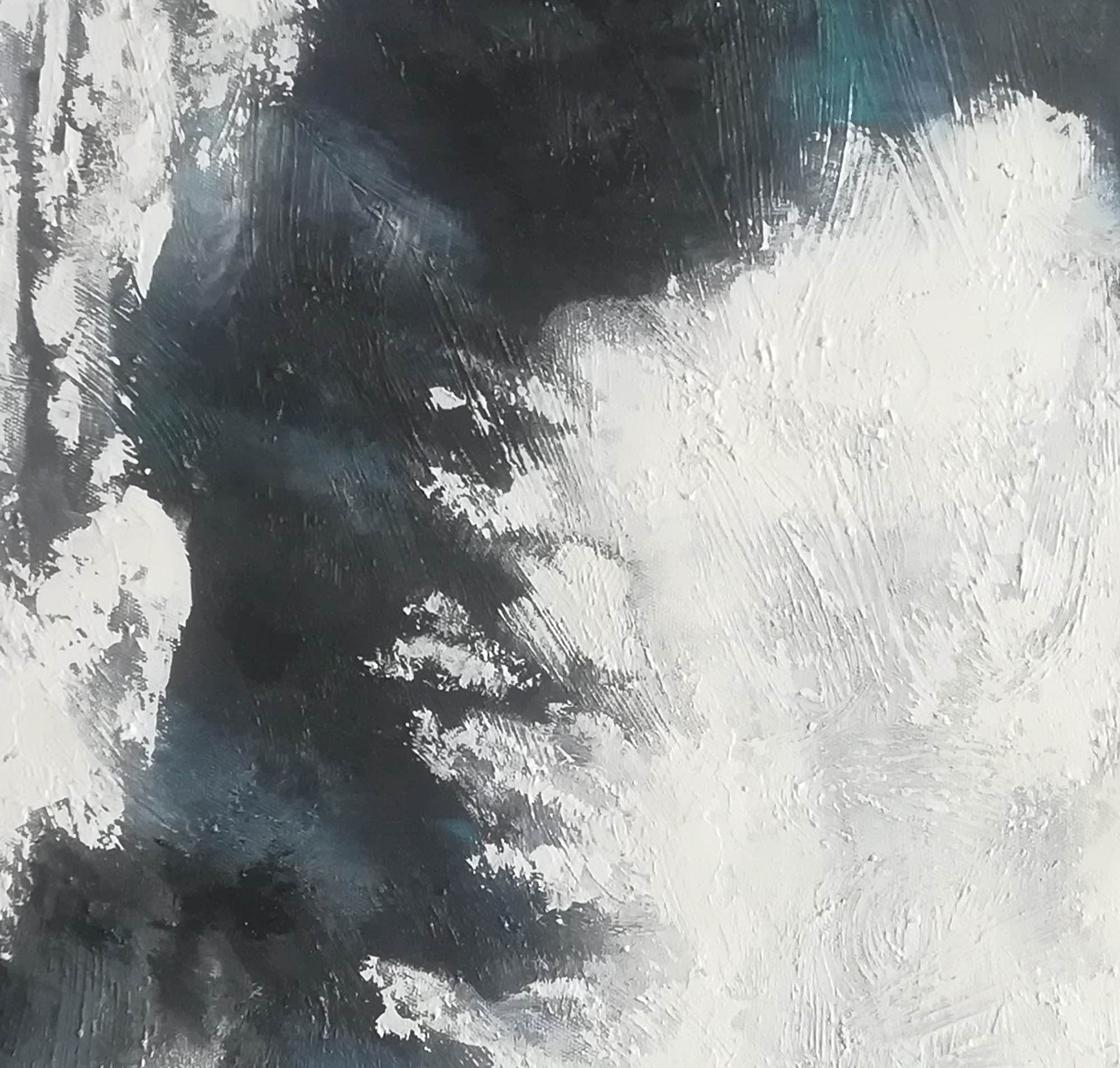 Square oversized abstract canvas artliving room wall | Etsy