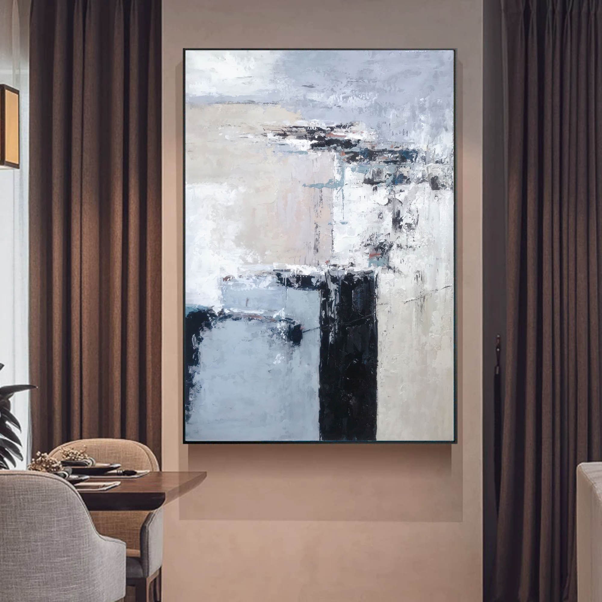 Large canvas wall art abstractmodern abstract | Etsy