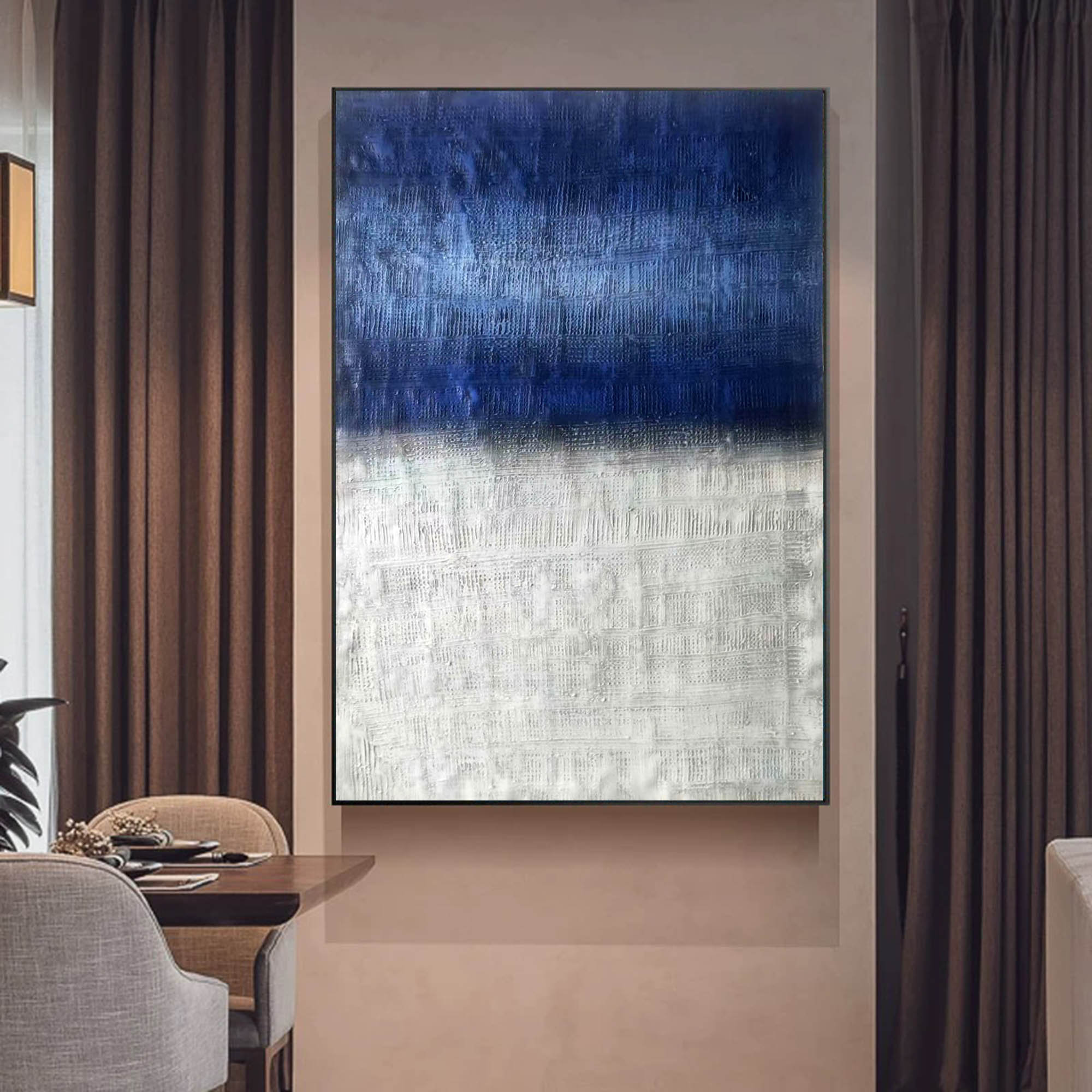 Extra large wall art abstractoriginal blue abstract | Etsy