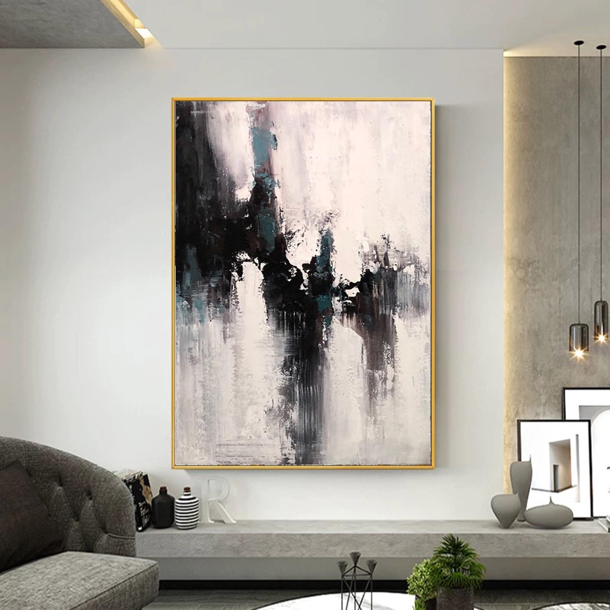 Large Canvas Wall Art Abstract Painting Original Large | Etsy