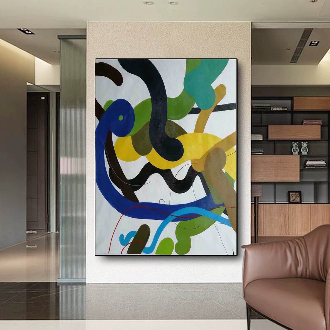 Large Abstract Painting,extra Large Wall Art,large Canvas Art ...