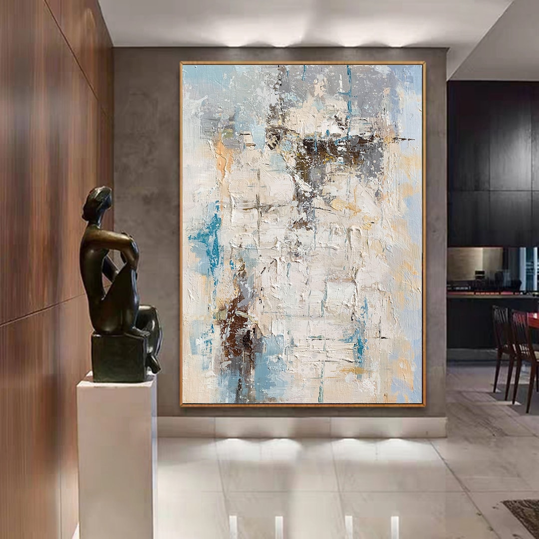 Large Canvas Wall Art, Textured Wall Art, Large Abstract Painting ...