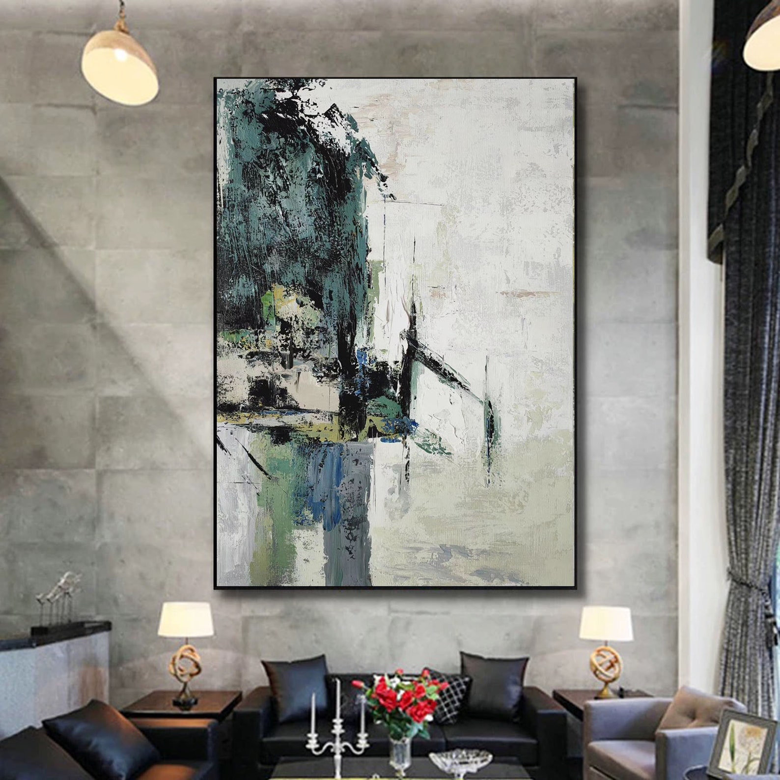 Very Large Paintings on Canvaslarge Canvas Wall Artlarge Oil - Etsy