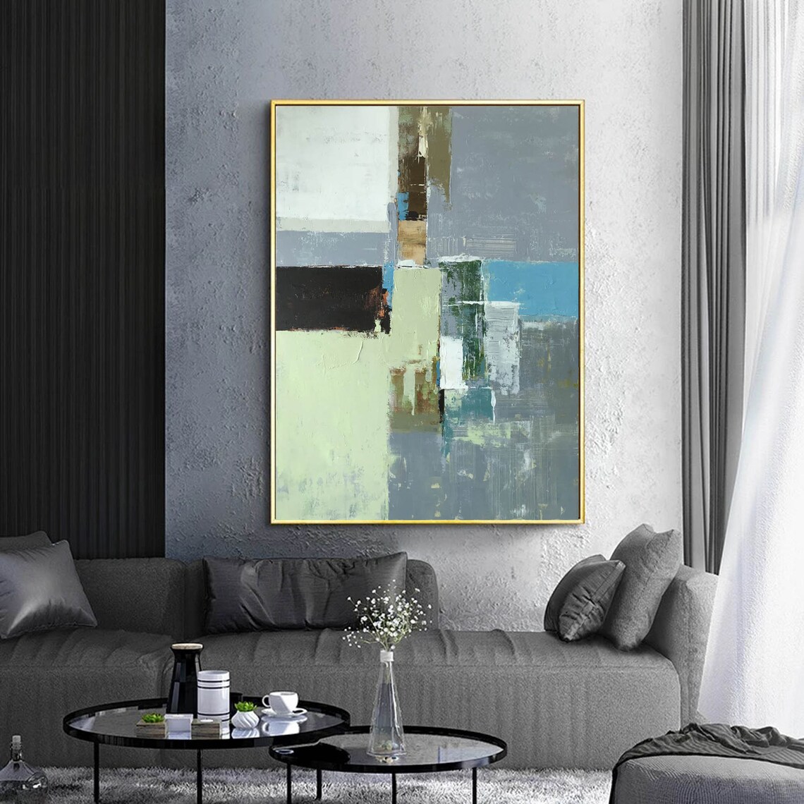 Modern Abstract Painting on Canvas Originallarge Abstract - Etsy