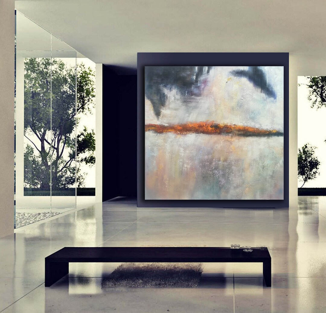 Office Painting,acrylic Abstract Canvas Art,abstract Painting,living ...