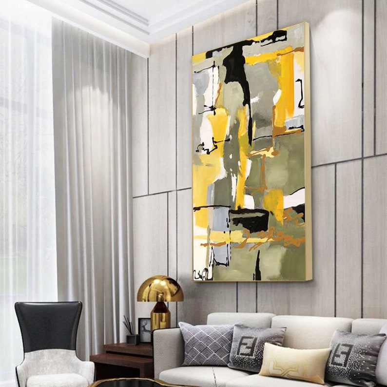 Large colorful abstract paintingabstract canvas artoversized | Etsy